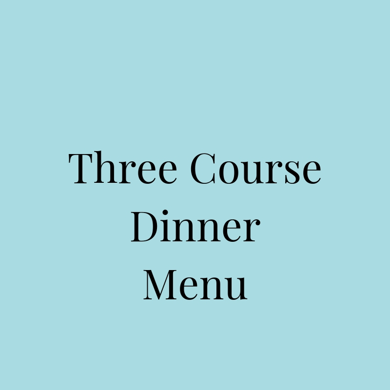 Three Course Dinner Menu Kent House Knightsbridge